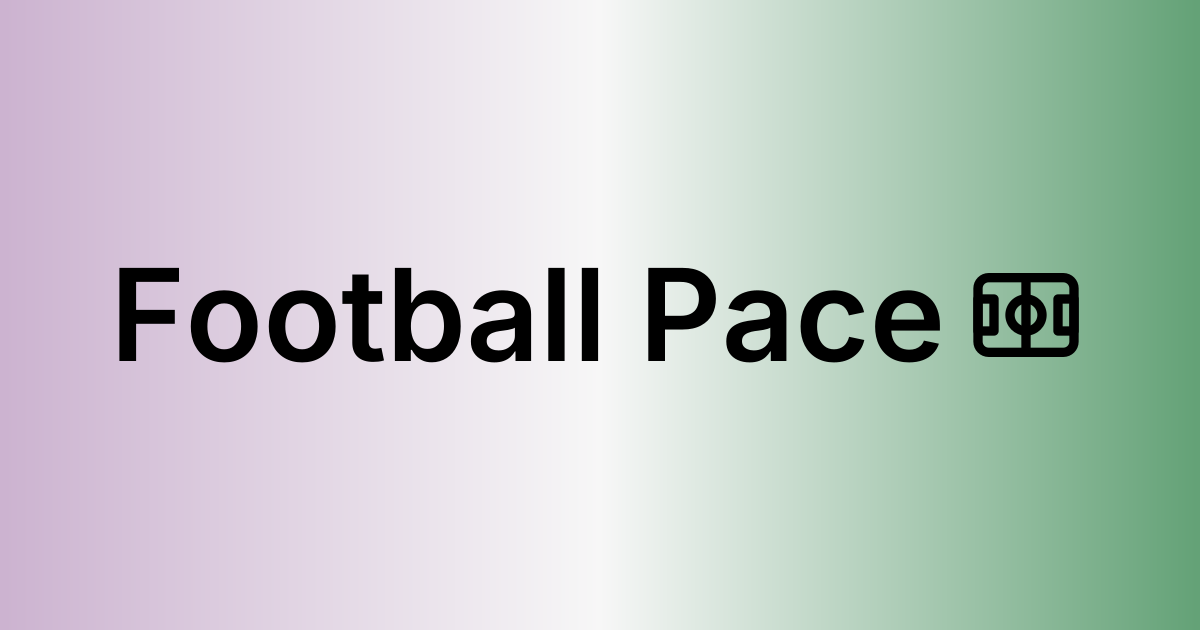 Football Pace